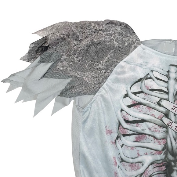 Costumes | Girls Skeleton Zombie Bride 3 Piece Costume Nwt | Poshmark